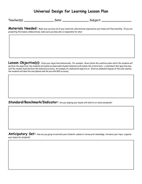 20 Standard Based Lesson Plan Template Simple Template Design