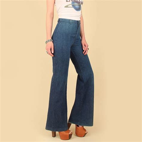 Rare Vintage Dittos Jeans Saddleback High Waisted Bell Bottoms