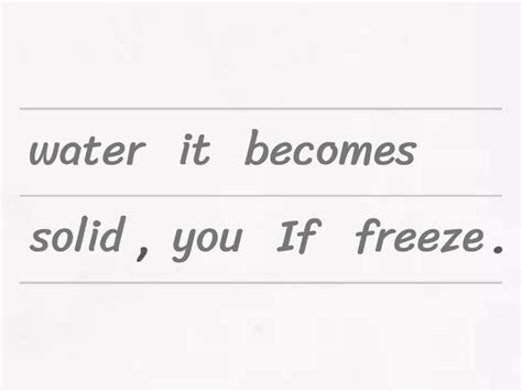 The Third Conditional Type Group 1 Unjumble