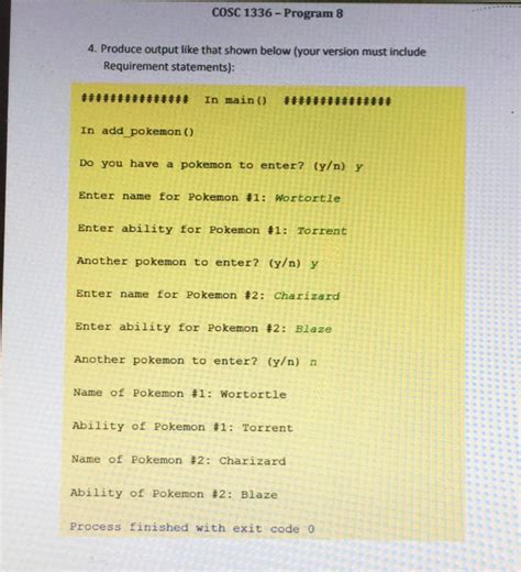 Solved Cosc 1336 Program 8 Use The Course Material Located