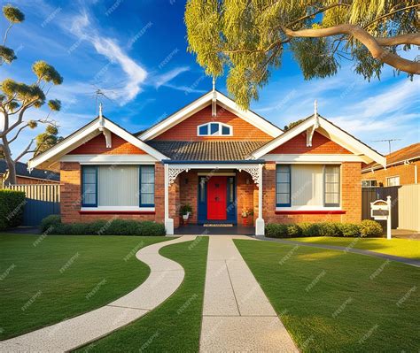 Typical Australian House Melbourneaustralia Premium Ai Generated Image