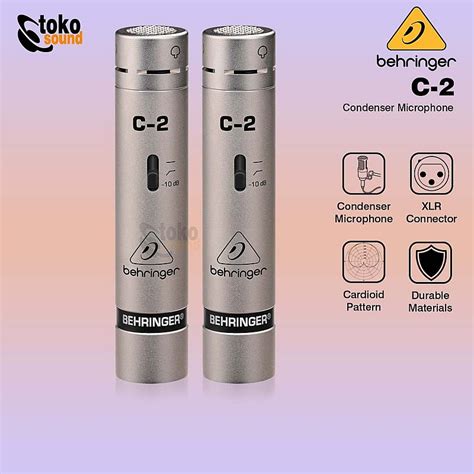 Microphone Wired Microphone Behringer C 2 C2 C 2 Matched Pair
