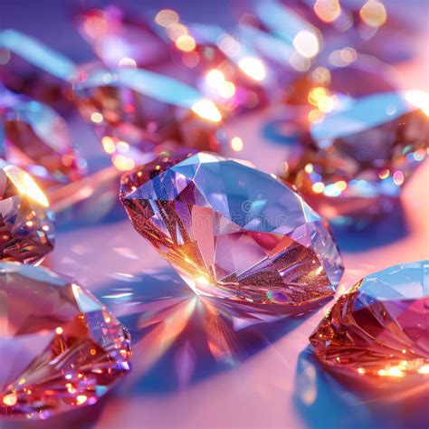 A Close Up Of A Bunch Of Colorful Diamonds Stock Image Image Of Expensive Jewel 331180215