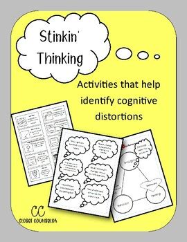 Stinkin Thinking A Cbt Activity For Teens By Closet Counselor Tpt