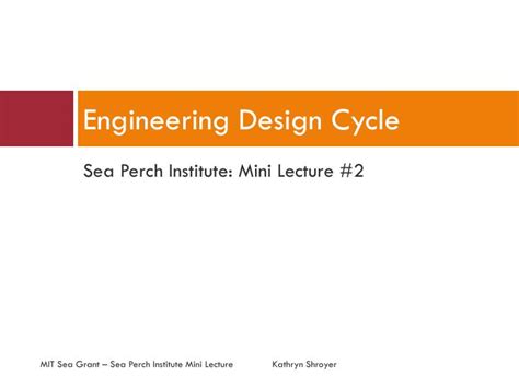 Ppt Engineering Design Cycle Powerpoint Presentation Free Download