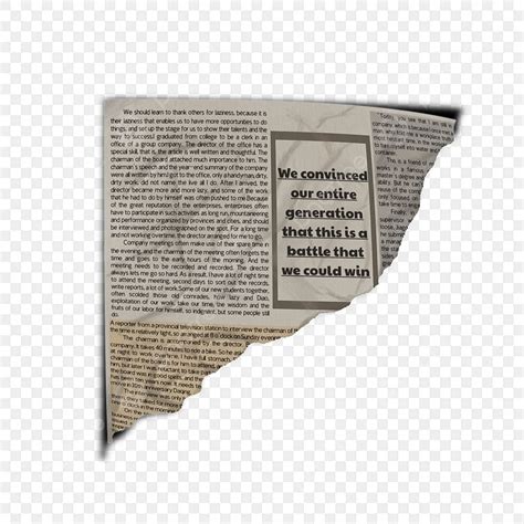 Torn Newspaper Clipart Service