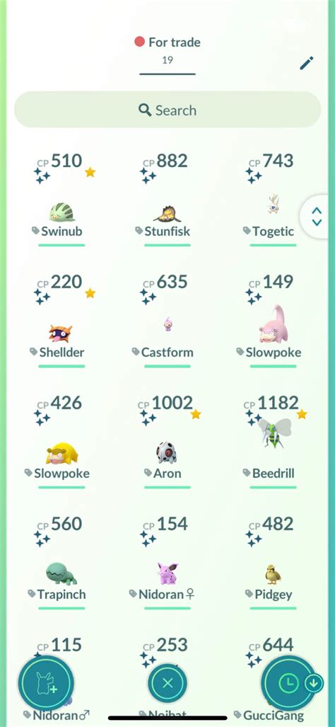 Lf Shiny Kleavor Ft Lots Of Shinies R Pokemongotrade