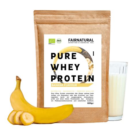 Bio Whey Protein Pulver Banane – Fairnatural
