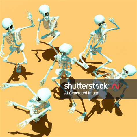 3d Image Skeleton Dance Ai Generated Image 2275298169 Shutterstock