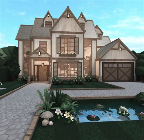 Cottage Core Bloxburg House Idea🪵🌸 Cottage Core Bloxburg House House Designs Exterior Modern
