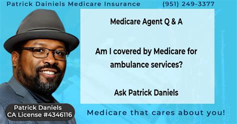 Patrick Daniels On Linkedin Medicare Part B Covers Ground Ambulance Transportation When You