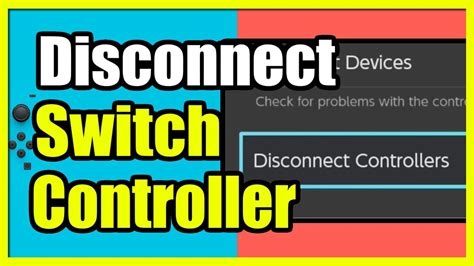 How To Disconnect Joy Con Controllers On Your Nintendo Switch Easy Tutorial Youtube