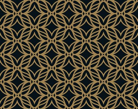 Premium Vector Seamless Pattern Elegant Linear Ornament Geometric Stylish Background Vector