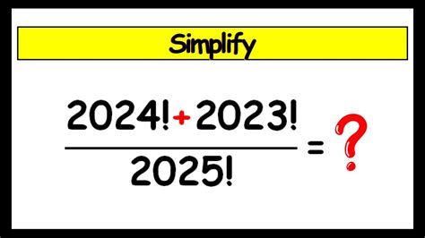 🔴factorial Math Simplification Youtube