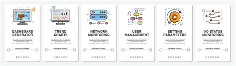 Premium Vector Ui Development Digital Menu Hmi Scada Plc Network Monitoring Status