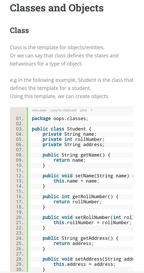 Java Tutorials Java Classes And Objects Java Class
