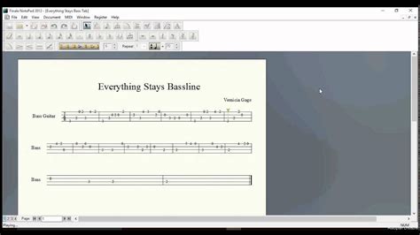 Everything Stays Tab Youtube