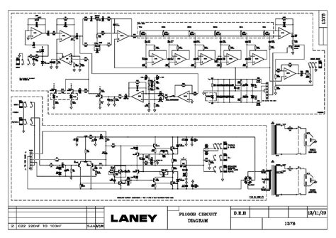 A Detailed Schematic Of The Laney Cub 12 Amplifier