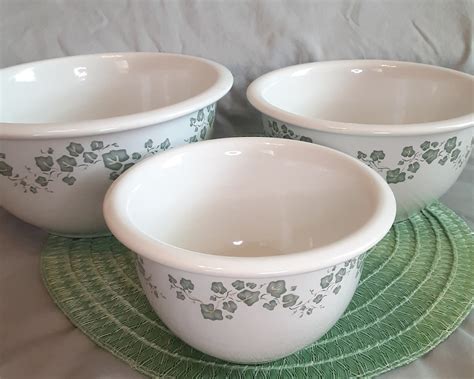 Vintage Corelle Callaway Stoneware Coordinates Mixing Bowls Set Of 3