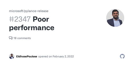 Poor Performance · Issue 2347 · Microsoftpylance Release · Github