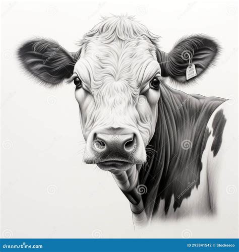 Realistic Cows Drawing