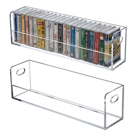 Myt Modern Premium Clear Acrylic Compact Cassettes Holder With
