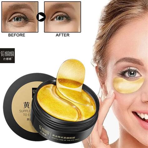 Skincare Products 24k Gold Hyaluronic Acid Eye Mask Remove Dark Eye