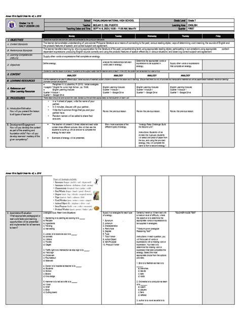 Q1 Week 1 Analogy Pdf Analogy Learning