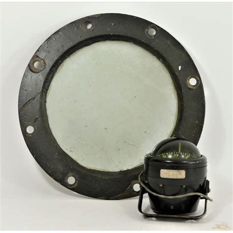 A Danforth Corsair Ships Compass 11cm With Mounting Bracket Serial