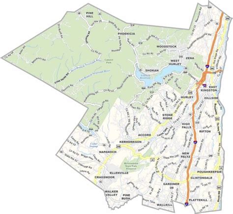 Ulster County Map New York Us County Maps