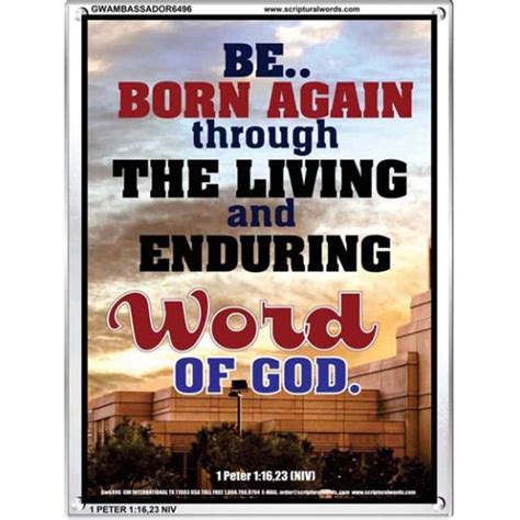 Be Born Again Bible Verses Poster Gwambassador6496 32x48