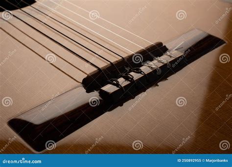 Classical Guitar Bridge Up Close Stock Image Image Of Flamenco