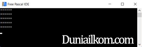 Contoh Kode Program Pascal Membuat Segitiga Bintang3 Duniailkom