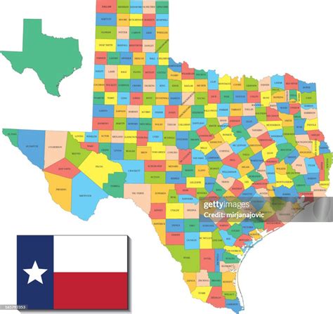Texas State Counties Map High Res Vector Graphic Getty Images