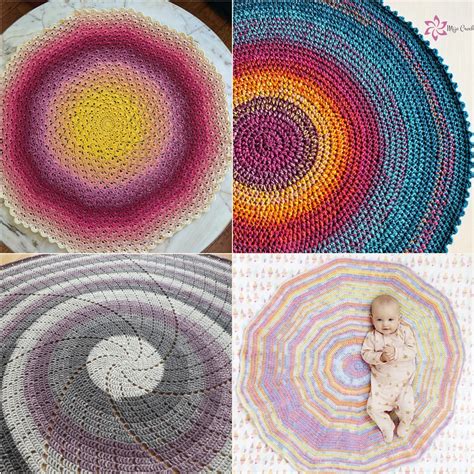 Circle Blanket Crochet Pattern Milky Way Blankie A Free Space Themed