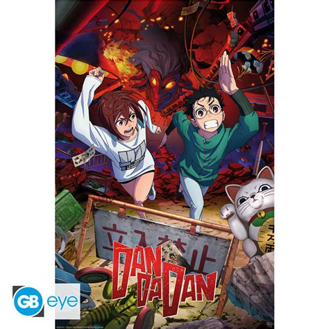 Dan Da Dan Poster Momo And Okarun Tanuki Comics