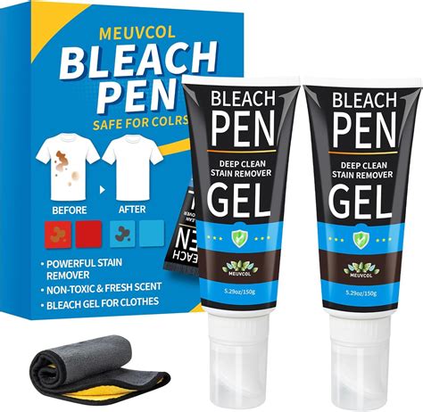 Meuvcol Bleach Pen For Clothing 10 5 Fl Oz Stain Remover