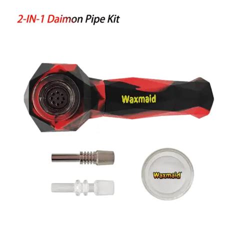 Waxmaid Daimon 2 In 1 Hand Pipe And Nectar Collector Kit Mhgp