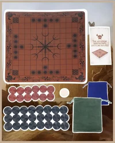 Hnefatafl Juego De Mesa De Ajedrez Vikingo Auténtico Juego Cuotas