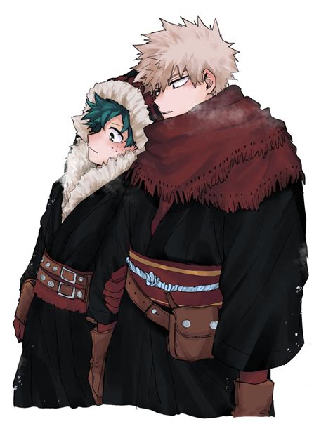 Safebooru 2boys Arm Grab Bakugou Katsuki Belt Black Coat Blonde Hair