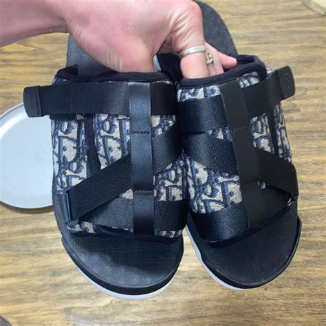 Dior Dior Alpha Sandals Oblique Jacquard Slides Grailed