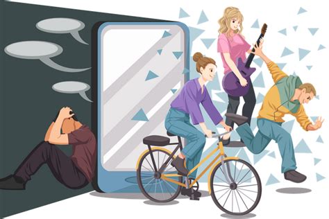 Best Premium Introvert Vs Extrovert People Illustration Download In Png And Vector Format