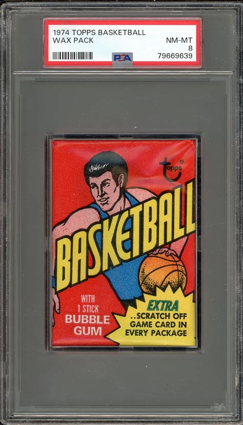 Lot Detail 1974 Topps Basketball Wax Pack Psa 8 Nm Mt
