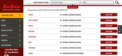Red Robin Job Application And Careers