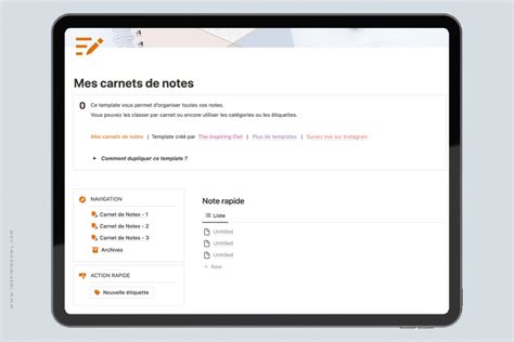 Comment Créer Un Template Notion De Prise De Notes The Inspiring Owl