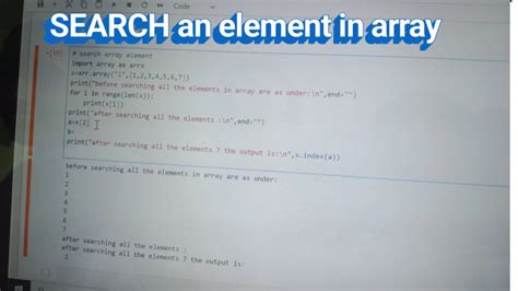 Gagandeep Kaur On Linkedin Array In Python Language Topic Search An