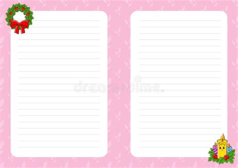 Colored Sheet Template For Notes Paper Page For Journal Notebook