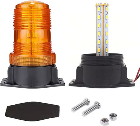 Topku 30 Leds Amber Forklift Beacon Strobe Light Ultra Visible Safety Warning