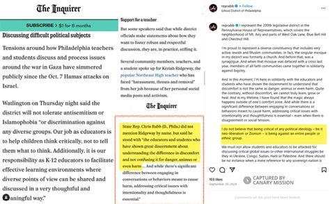 Christopher Rabb Canary Mission