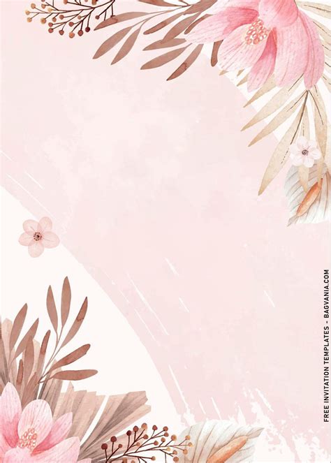 7 Classy And Chic Bohemian Theme Birthday Invitation Templates Artofit